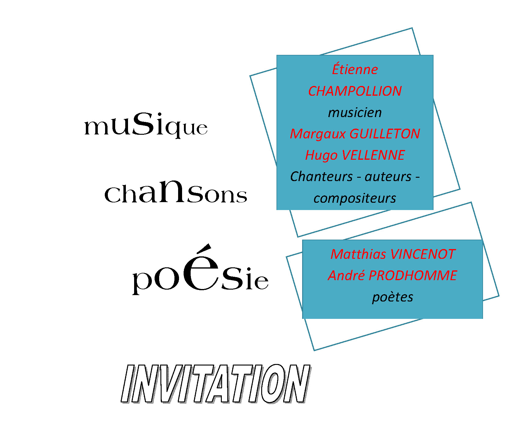 Poésie, musique et chanson - Agora